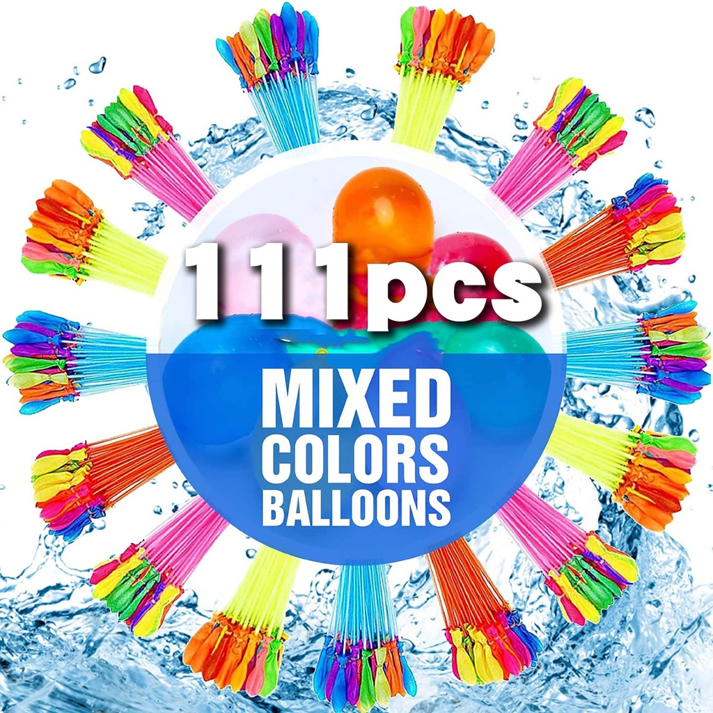111 PCS Quick Fill Water Balloons Water Bombs Balloon Children Water ...