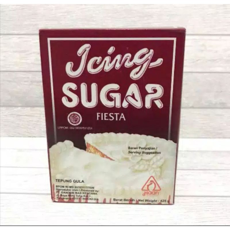 !! Icing Sugar Fiesta Haan 425gram packaging | Shopee Malaysia