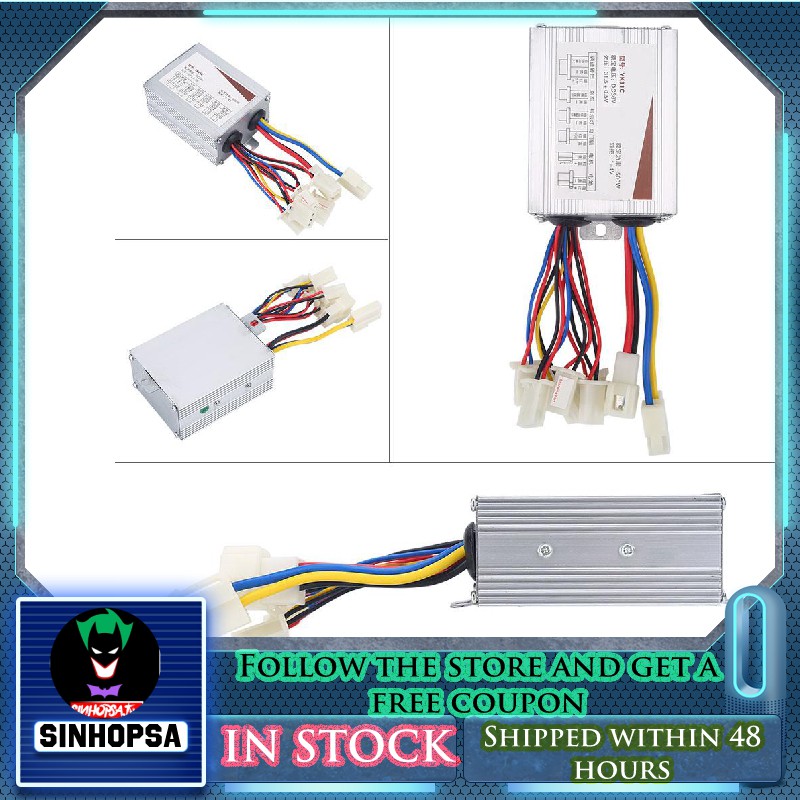 36V 500W Motor Brushed Controller Box for Electric Bicycle Scooter E ...