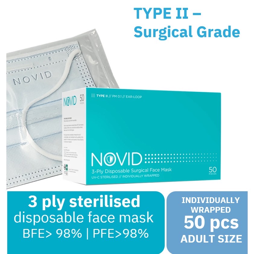 Malaysia Novid Face Mask 10pcs N95 / 50pcs 3 Ply 4 Ply Surgical Masks ...