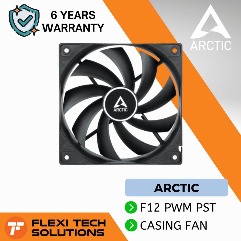 Flexi Tech ARCTIC F12 PWM PST 120mm Casing Fan - Black PC Case Fan ...