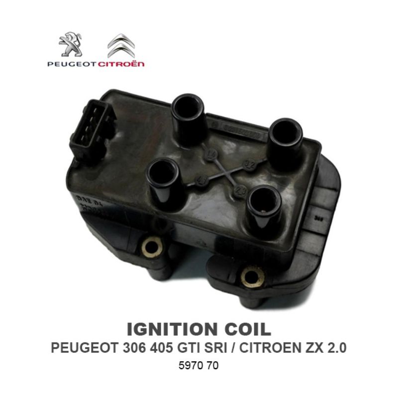FAE Peugeot Citroen Ignition Coil [597070] - Peugeot 306 405 GTI SRI ...