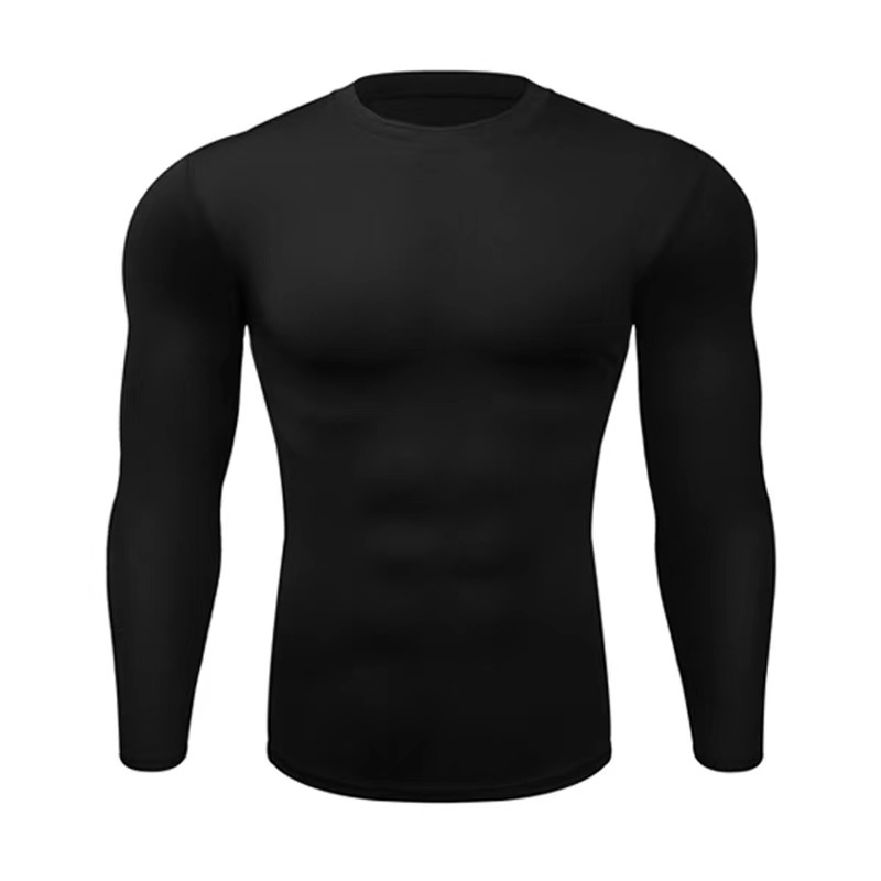 Men Compression Tight Sport Shirt Long Sleeve Short Sleeve Baju Sukan