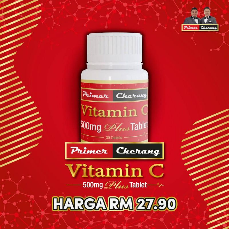 [FREE GIFT] PRIMER CHERANG VITAMIN C Plus (30 Tablets) | Shopee Malaysia