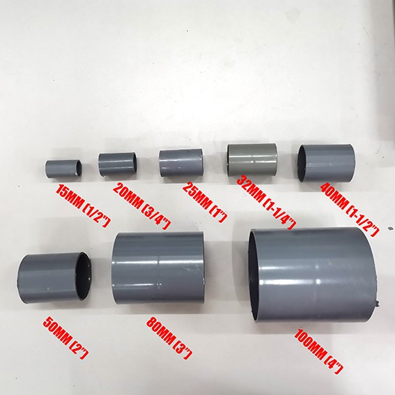 [READY STOCKS] 1/2" - 3" PVC SOCKET / PENYAMBUNG PAIP PVC / PAIP KELABU / PVC PIPE SOCKET ...