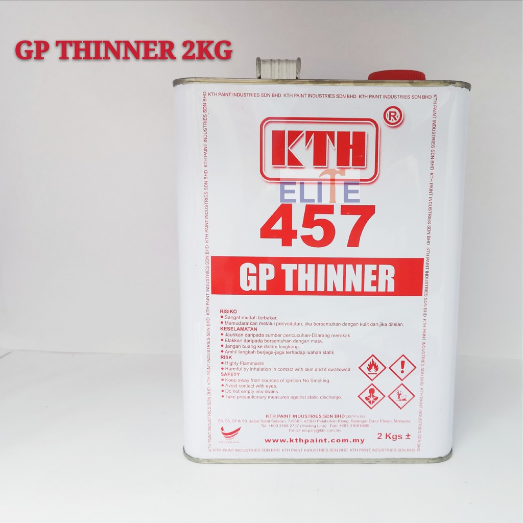 KTH 457 GP Thinner / Paint Thinner / Minyak Tina (2kg) | Shopee Malaysia