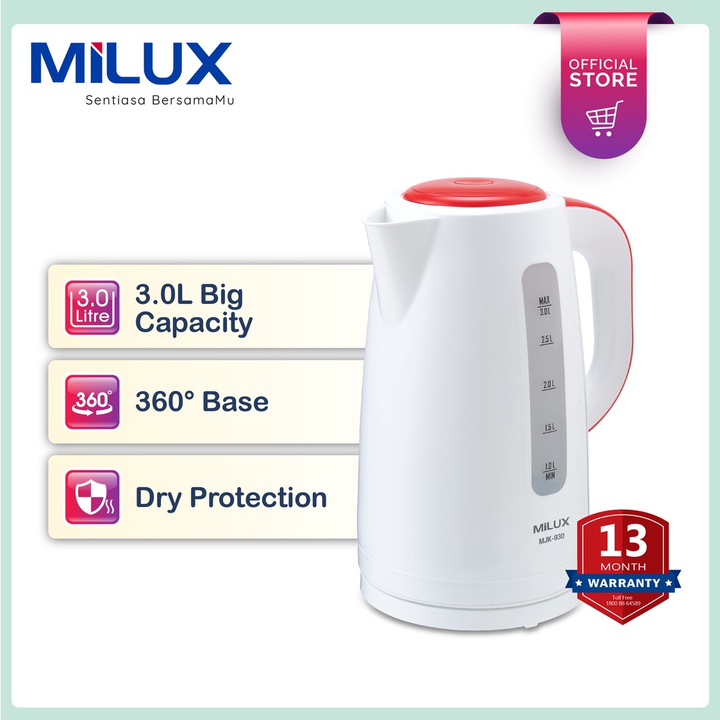 Milux Jug Kettle (MJK-930) | Shopee Malaysia
