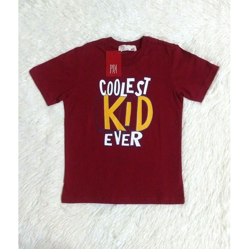 PDI kids tshirt "coolest kid ever" size 4-5 years | Shopee Malaysia