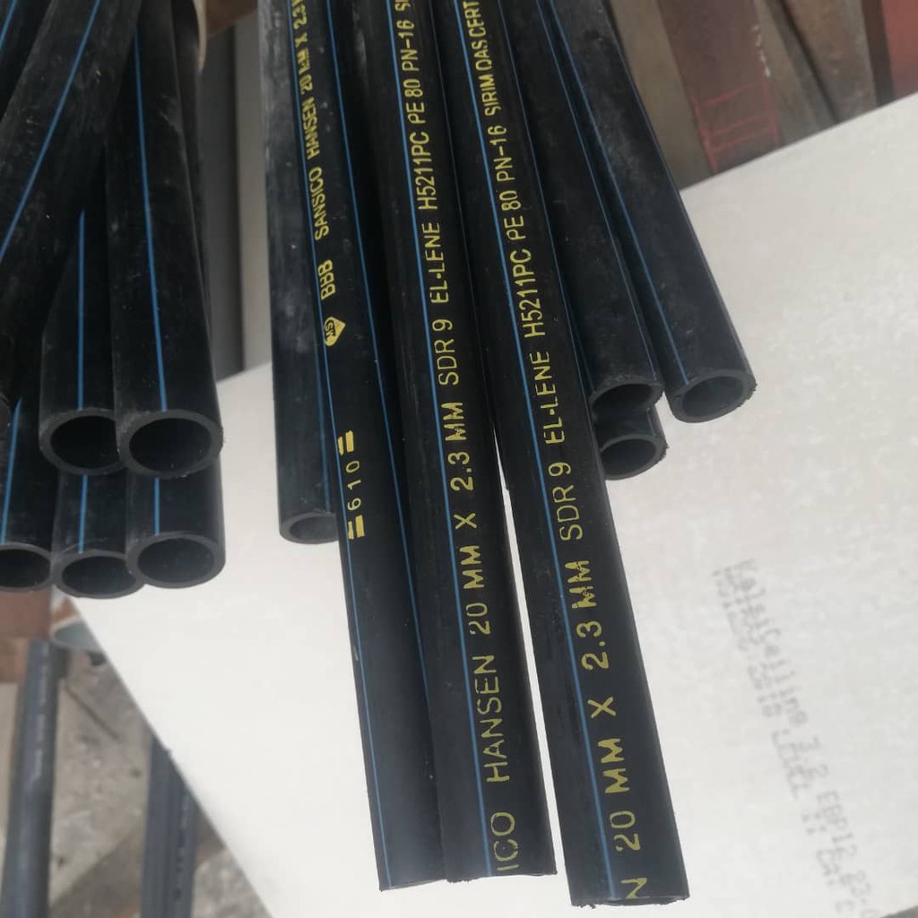 Hansen Pipe 20MM,25MM,32MM X 1M Poly HANSEN HDPE Cold Water Pipe ...