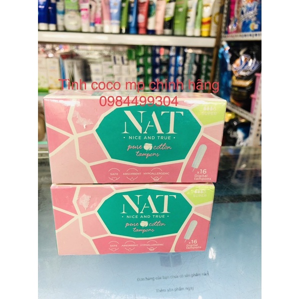 Combo 2 Tampon NAT Belgium Tube Sanitary Napkins 16 Tubes (Super ...