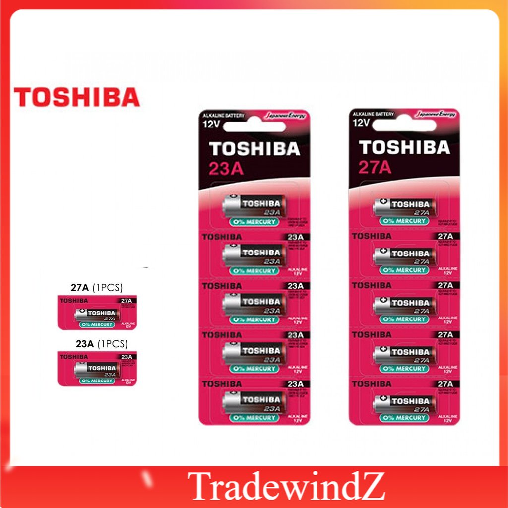 🔥[Original Toshiba] 23AE / 23A / 27A Car Remote Control Battery 12V ...