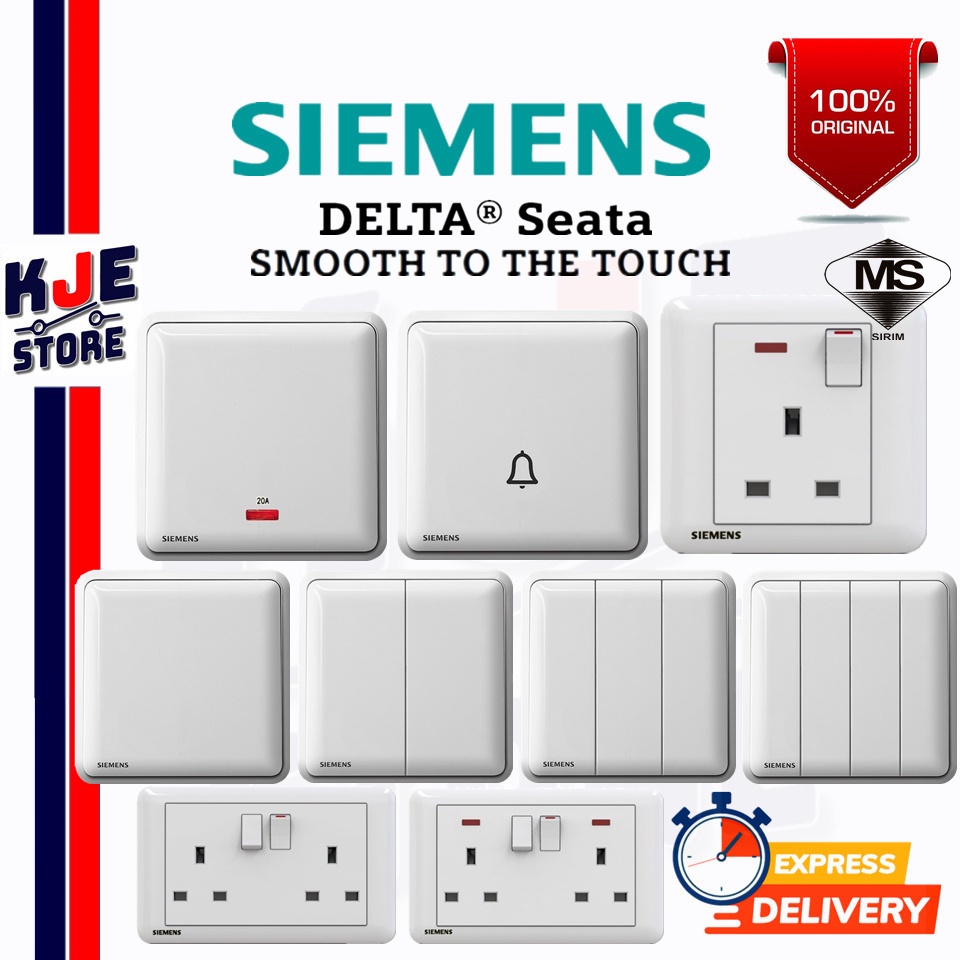 SIEMENS DELTA® SEATA Series Switches & Socket Outlet [ Sirim Approved ...