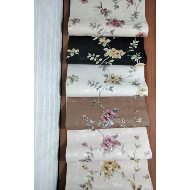 Premium Vinyl wall paper with thick floral texture, 10 meters x 53 cm ...