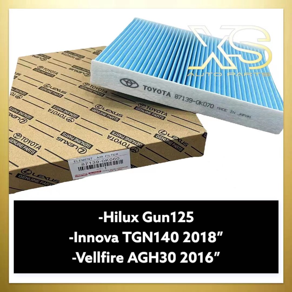 ORIGINAL CABIN AIR COND FILTER AIR COND FILTER TOYOTA HILUX REVO GUN125 INNOVA FORTUNER VELLFIRE ...