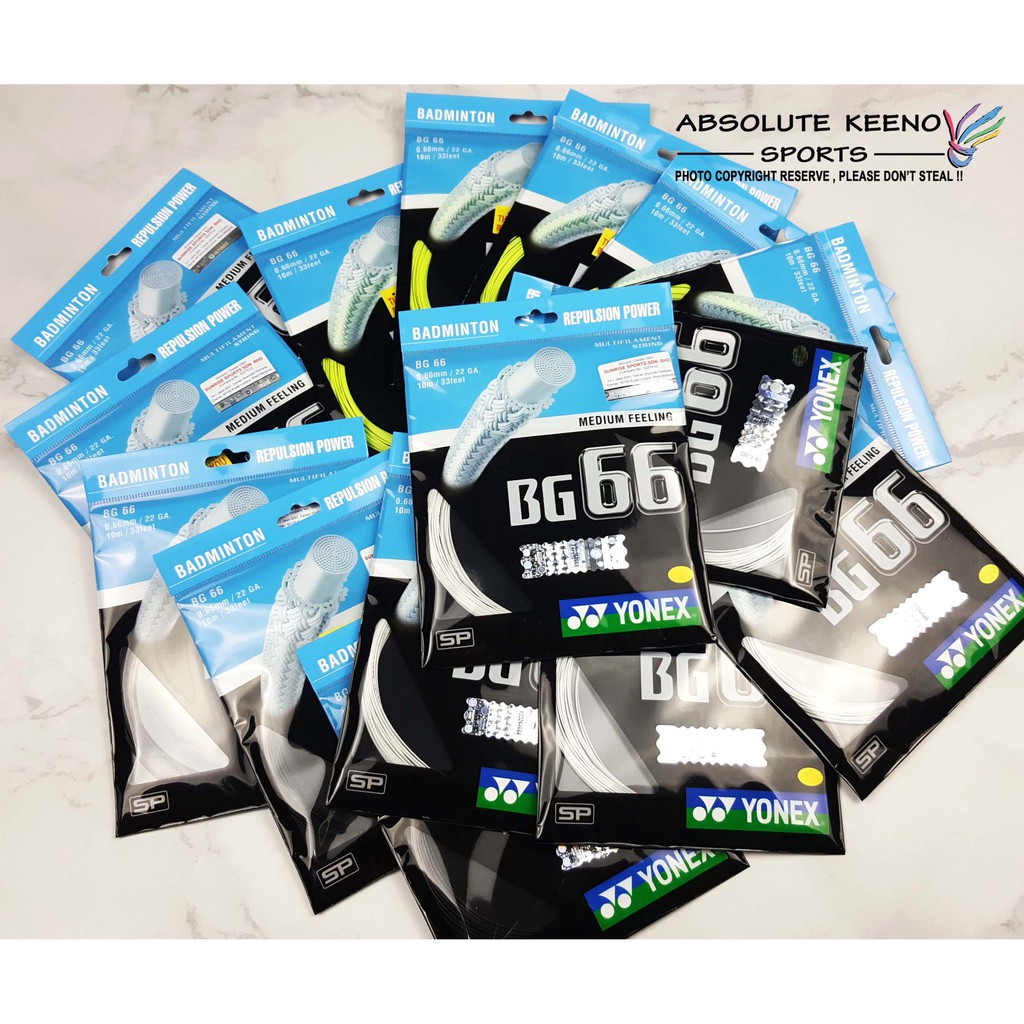 Yonex Badminton String BG66 (0.66mm) | Shopee Malaysia
