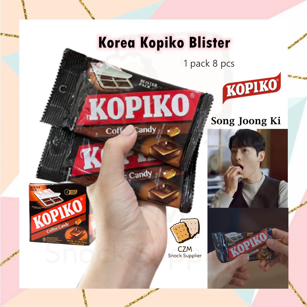 [CZM] Korea Kopiko Coffee Candy Blister 8gm 原味咖啡糖 Song Joong ki 宋仲基 ...