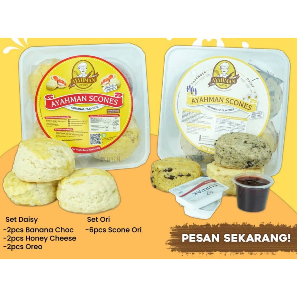 Scones Ayahman Cameron Highlands / Set Combo / 2 Box Scones / Scone ...
