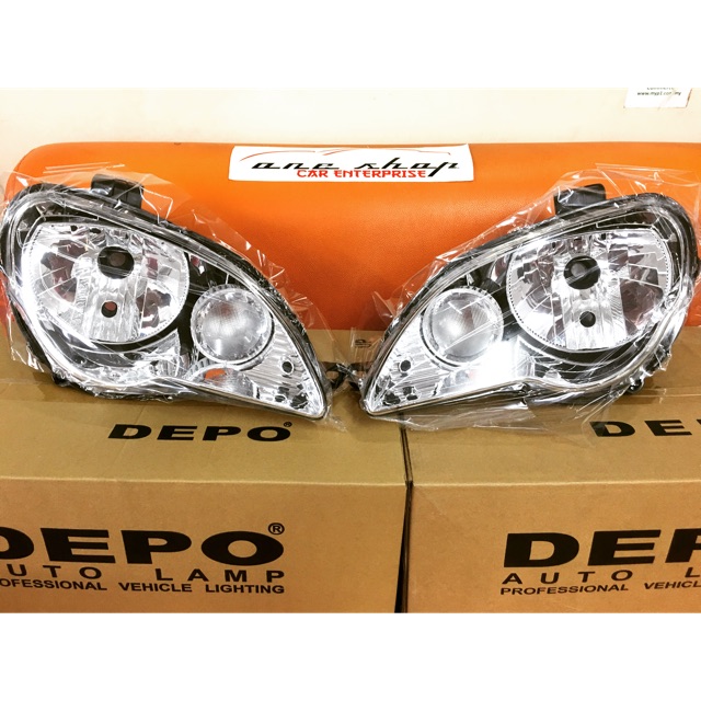 DEPO Proton Gen2,Proton Persona Headlamp Chrome/Black (1Pair L & R ...
