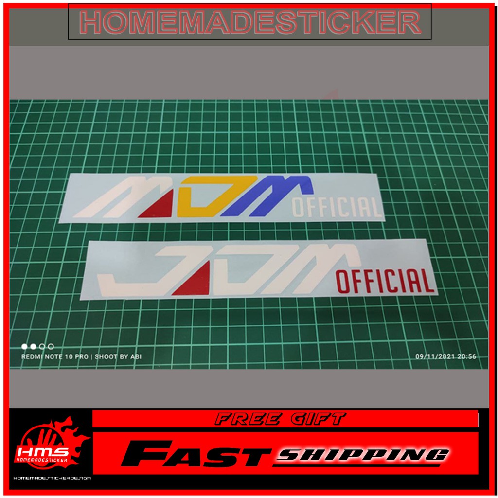 Sticker Kereta MDM JDM Official 1 Pcs | Shopee Malaysia