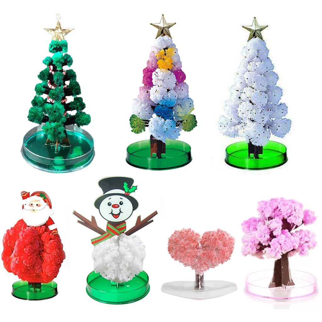 Pokok Kertas Berbunga Magic Christmas Tree DIY Fun Xmas Gift Toy for ...