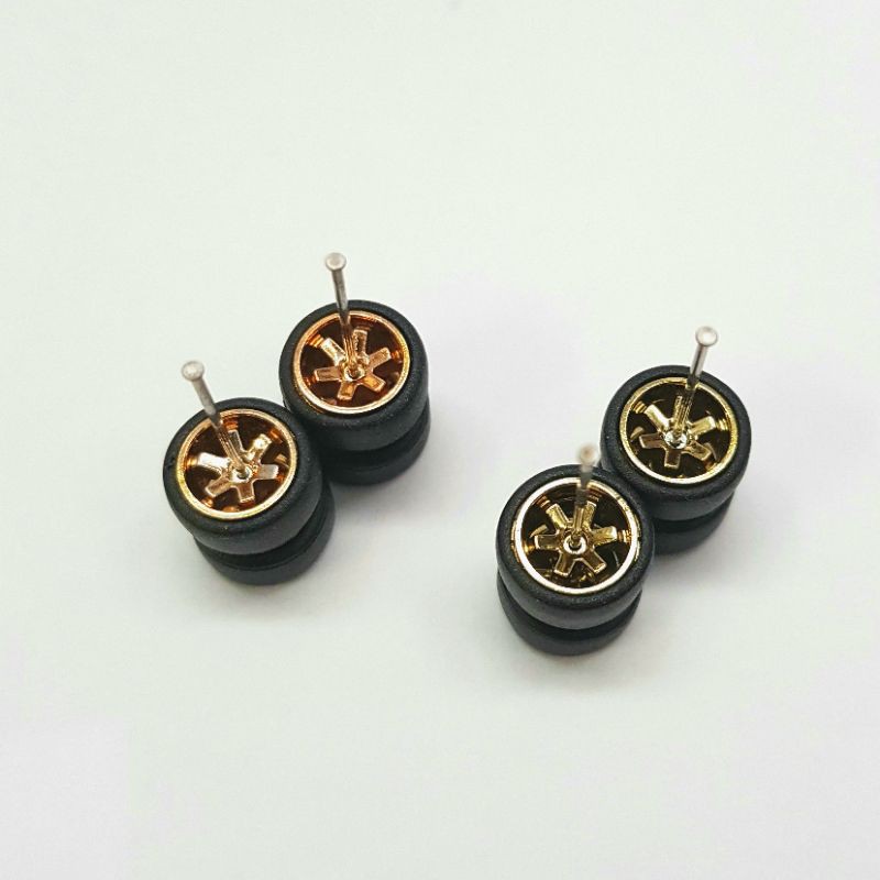 1/64 rubber tayar rim - tayar TE37 (copper / gun matel) OEM | Shopee ...