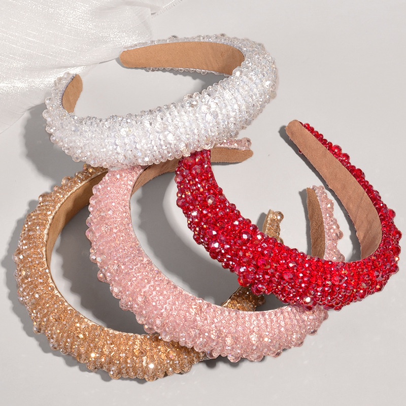 Baroque Fashion Colorful Full Rhinestones Headbands Luxury Shiny ...
