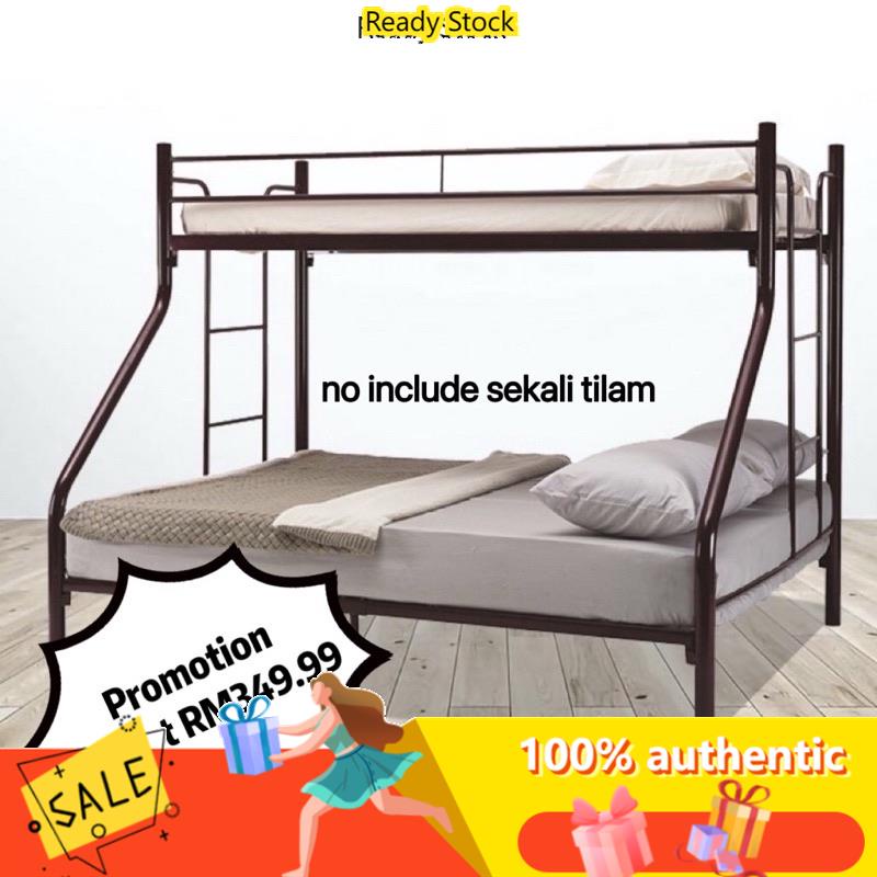 Shivani_shopFull Metal Bunk Bed/Katil 3 in 1/Katil Ibu Anak/Loft Bed ...