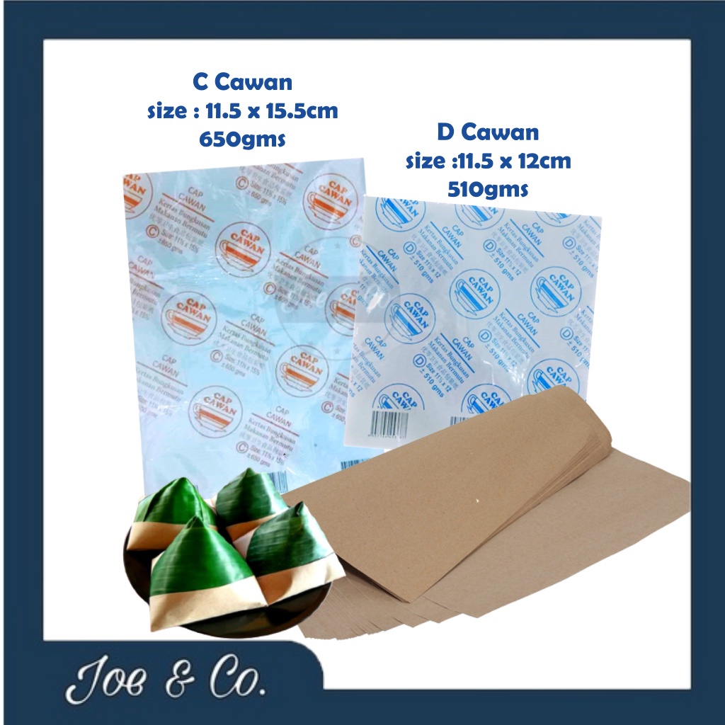 Food Wrapping Paper (CAP KETUPAT) | Kertas Bungkus Nasi Lemak | Brown ...