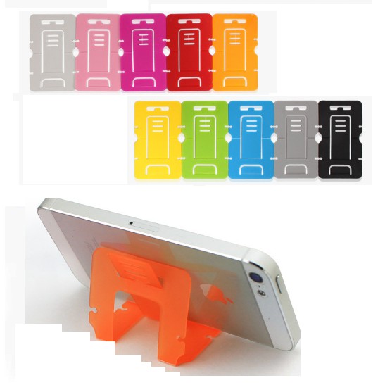 Mini Card Cell Phone Holder Credit Card-Sized Phone Holder Stand ...