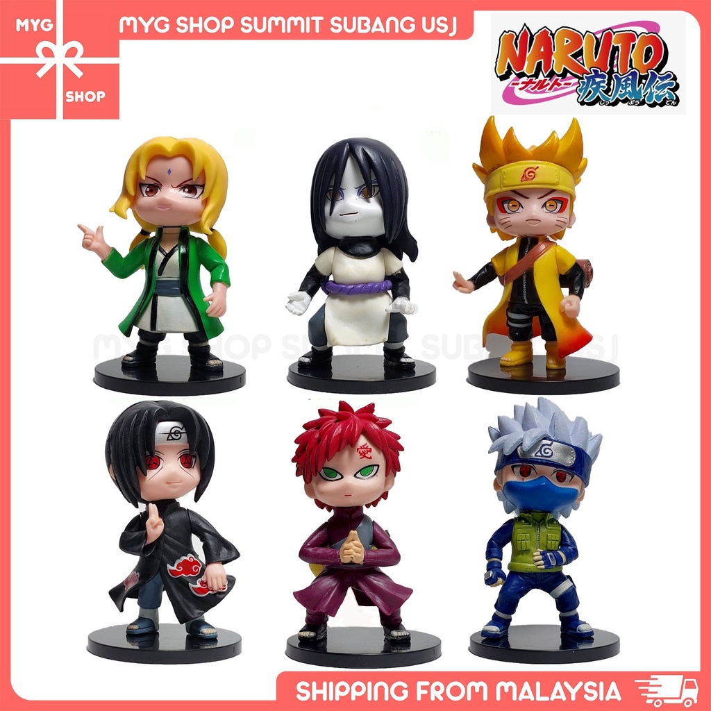 [OEM] Naruto Uzumaki 10cm Chibi Collectibles Sasuke Gaara Itachi ...
