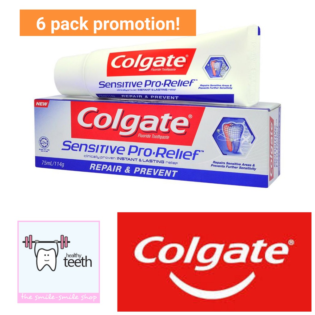 Colgate Sensitive Pro-Relief Repair & Prevent 114gm (Pack of 6s ...