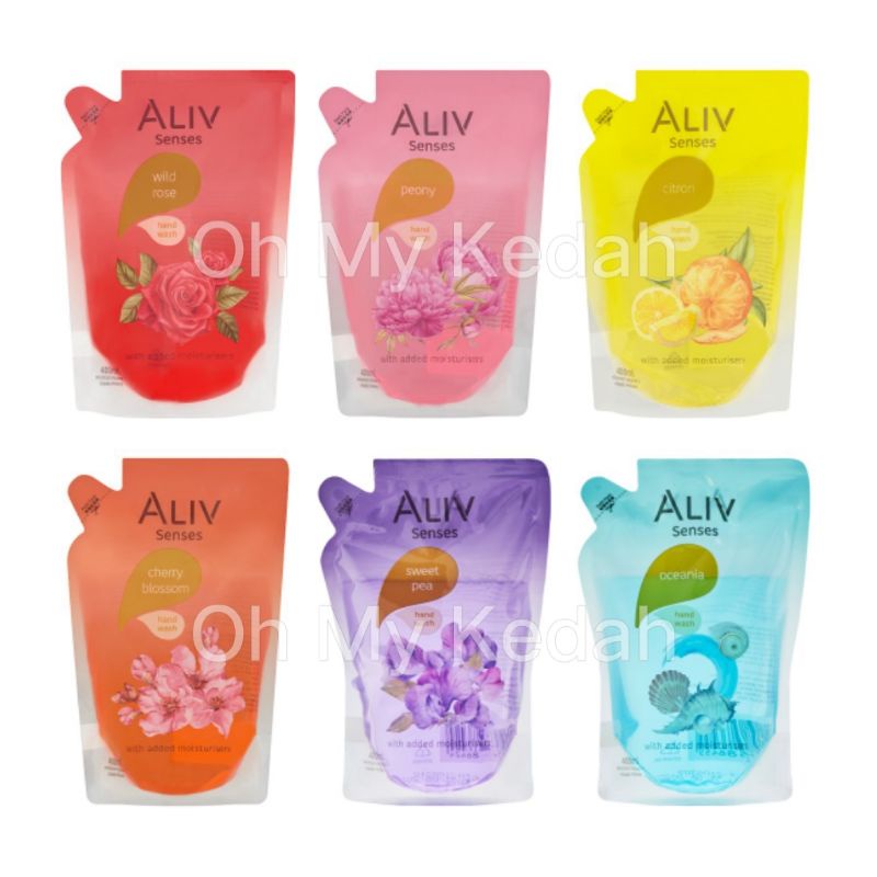 LOTUS'S / TESCO: Aliv Senses Hand Wash Refill / 400 ml | Shopee Malaysia