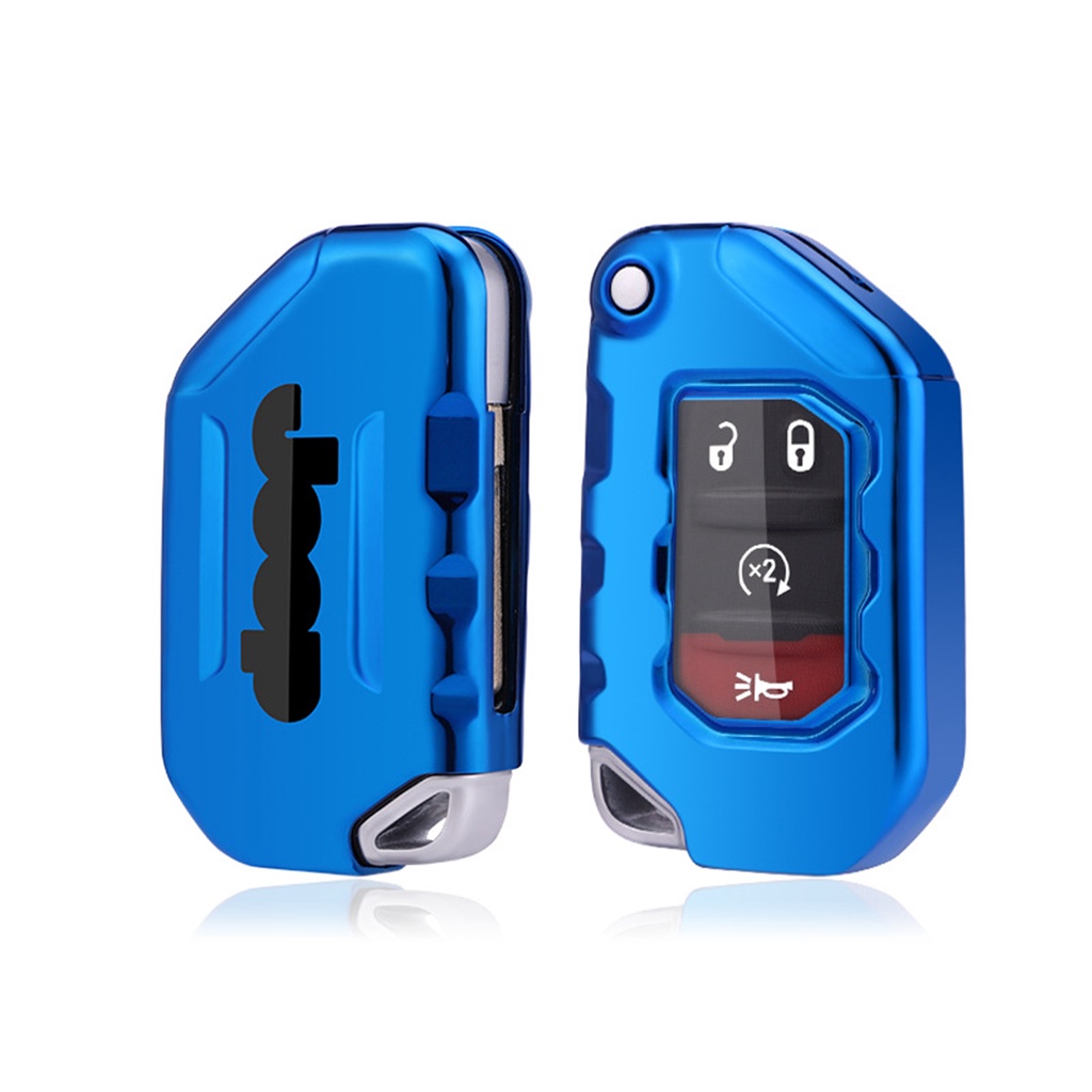 Shell Key Fob Cover Holder Skin CaseFor Jeep 2020 2021 Gladiator JT ...