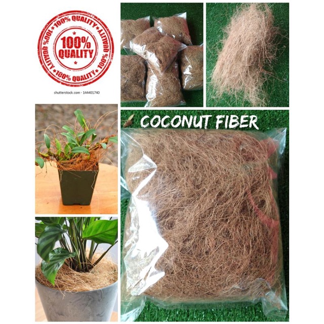 Coco Fiber Coconut Fibre Long Fiber (+-140g & +-240g) | Shopee Malaysia