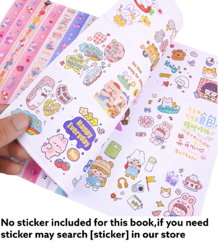 A5 Sticker Collection Book Reusable Sticker Storage Book Sticker Book ...