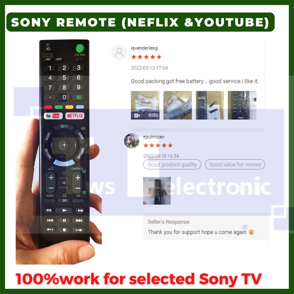 Remote control (For SONY ORIGIN TV RMT-TXP) | Shopee Malaysia