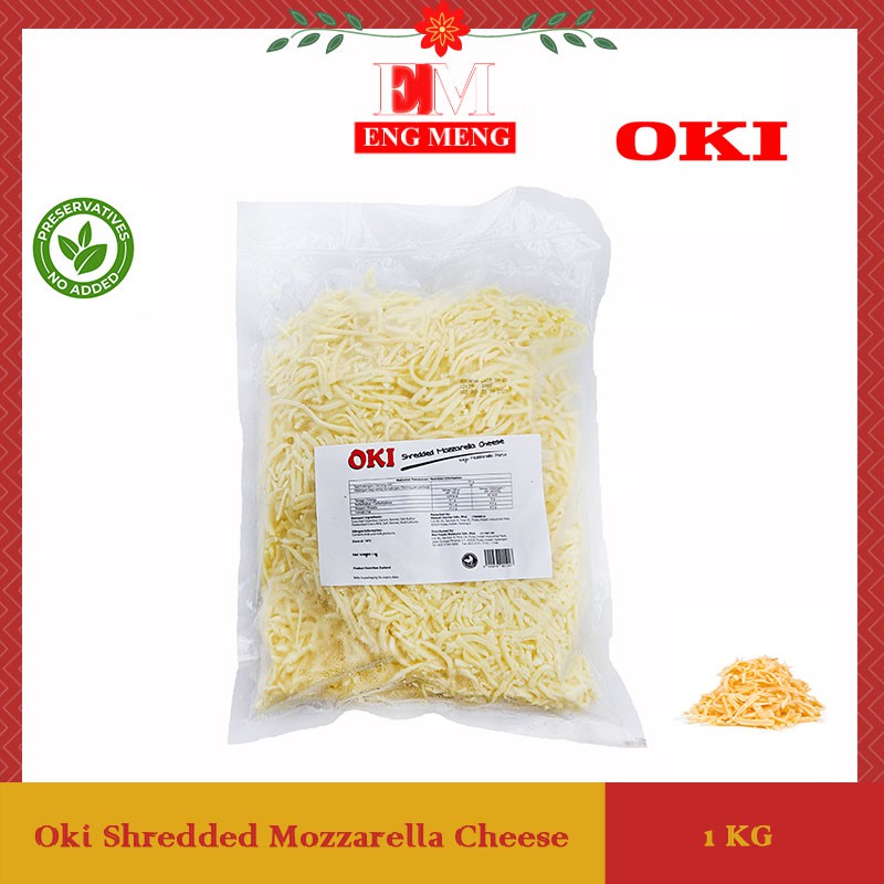 OKI Shredded Mozzarella Cheese 1KG | Shopee Malaysia