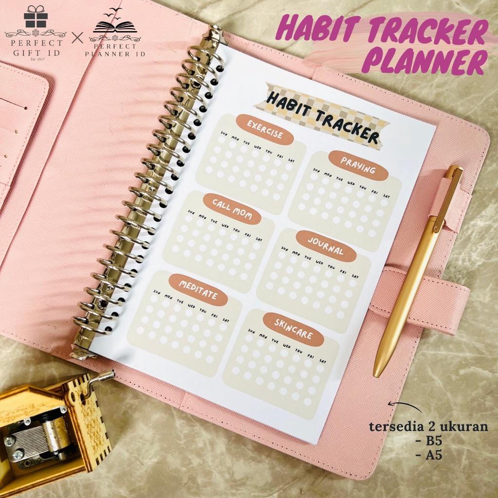 Habit Tracker Planner, Health Habit Planner, Fill Binder, Paper Binder ...