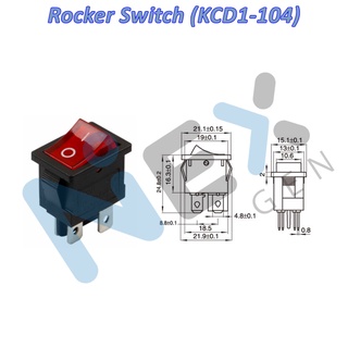 Illuminated Rocker Switch Rocker Suis KCD1 KCD2 KCD3 KCD4 Illuminated ...
