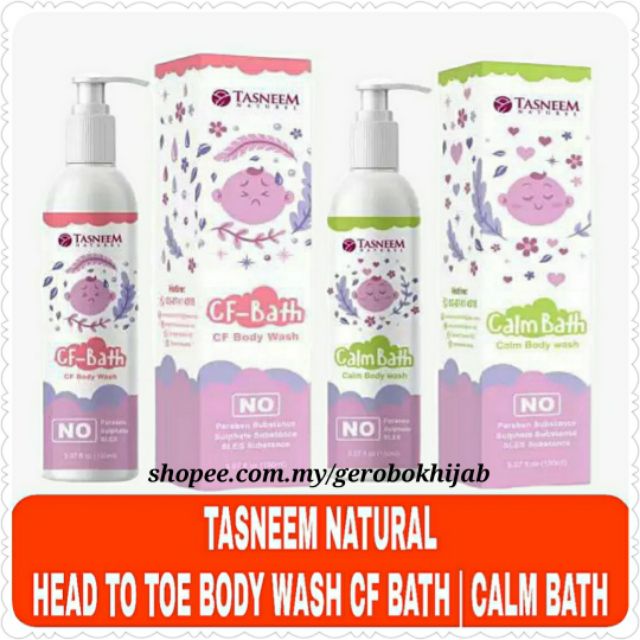 TASNEEM NATURAL HEAD TO TOE CALM BATH | CF BATH | Shopee Malaysia