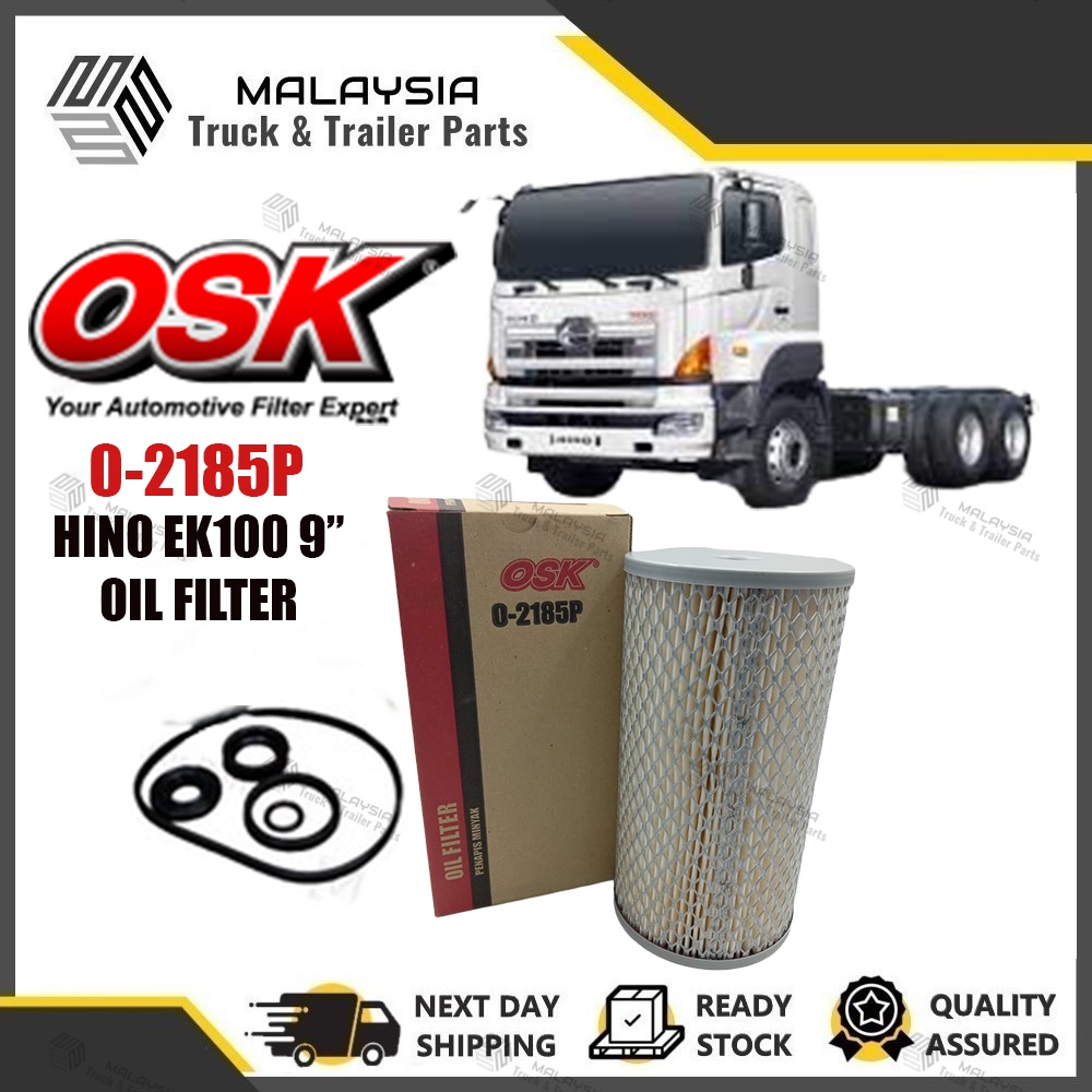HINO TRUCK LORRY / LORRI 9” OIL FILTER O-2185P OSK (WHOLESALE PRICE ...