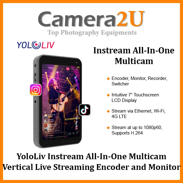 YoloLiv Instream All-In-One Multicam Vertical Live Streaming Encoder ...