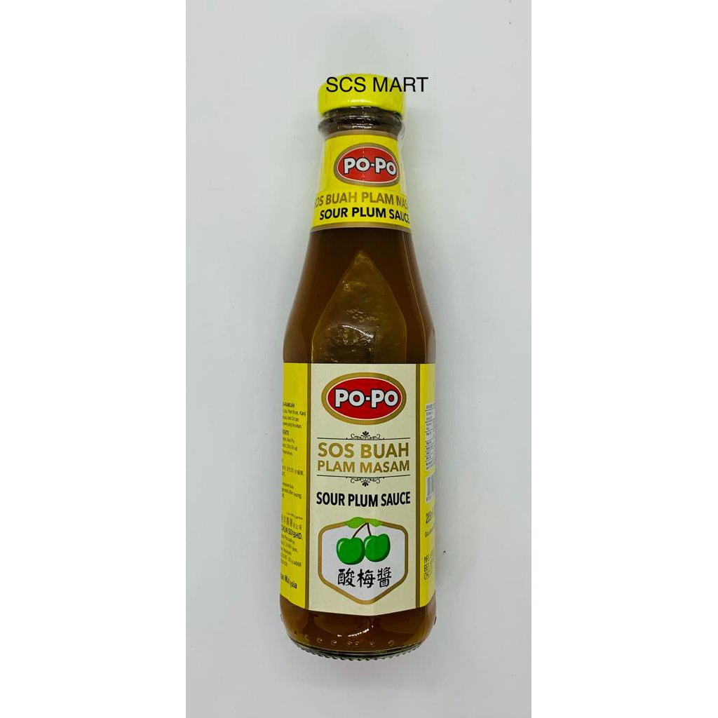 Po-Po Brand Sour Plum Sauce 285ml 酸梅酱 Sos Buah Plum Masam Cap Po-Po ...