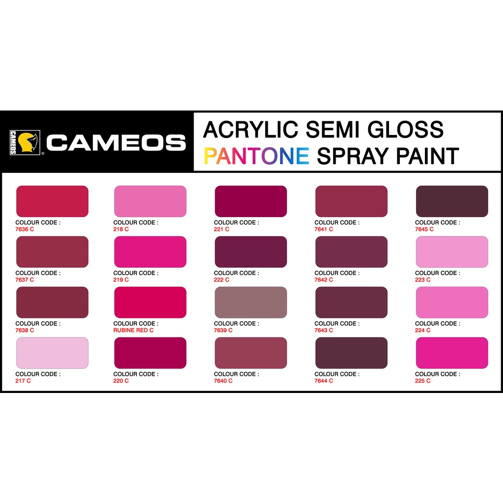 PANTONE Color P17 - Aerosol Spray Paint - CAMEOS 400ML/Bottle | Shopee ...