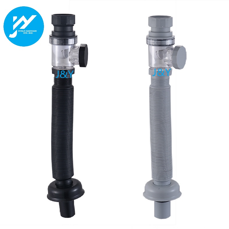 Bathroom Spring Draining Sink Single Anti-Odor Black Tube Pipe Basin ...
