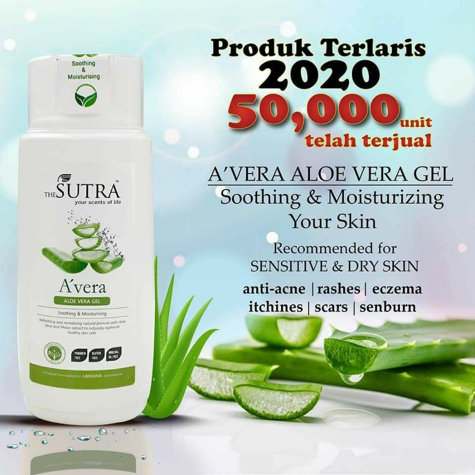 SUTRA Avera Gel ,Aloe Vera Gel, Skin Eczema, Burn ,Wound, Scar ,Allergy ...
