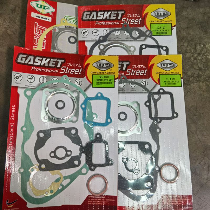 UP GASKET OVERHAUL ENGINE COMPLETE SET (A)HIGH QUALITY EX5 EX5D/WAVE100 WAVE110 GBO GB6 FUTURE ...
