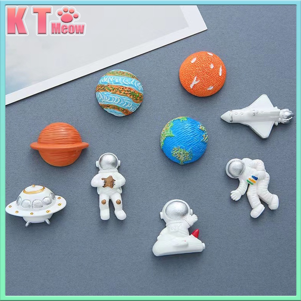 13PCS 3D Magnetic decoration planet / space / astronaut magnet / cute ...