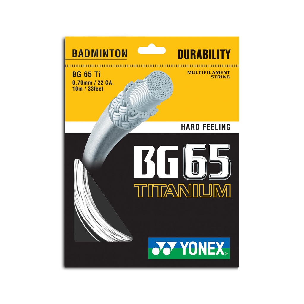 Yonex BG65 Titanium Badminton String (Original)(1pcs) | Shopee Malaysia