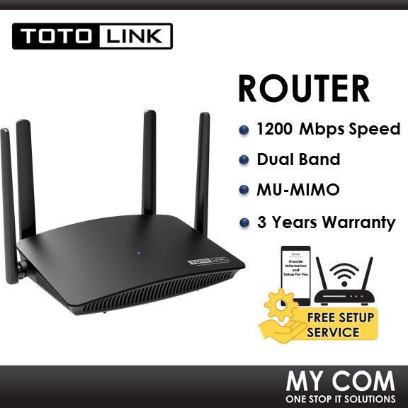 TOTOLINK A720R AC1200 Wireless Dual Band 3-Port Mini Router | Shopee ...